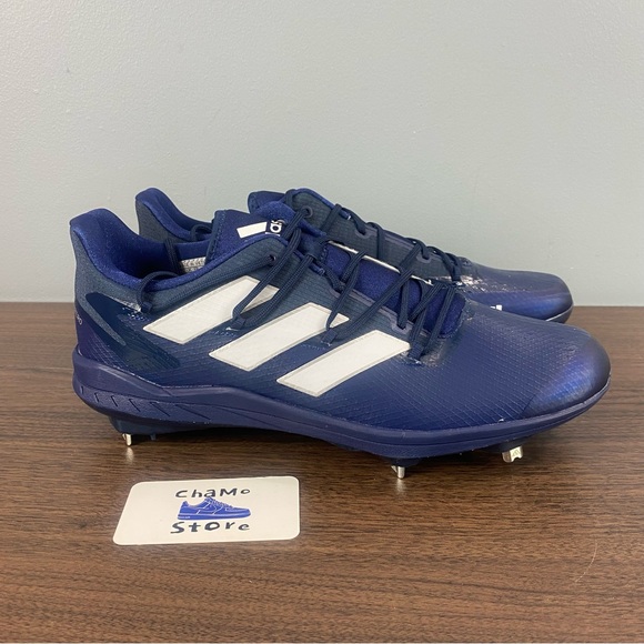 adidas | Shoes | Adidas Adizero Afterburner 8 Navy Metal Baseball ...